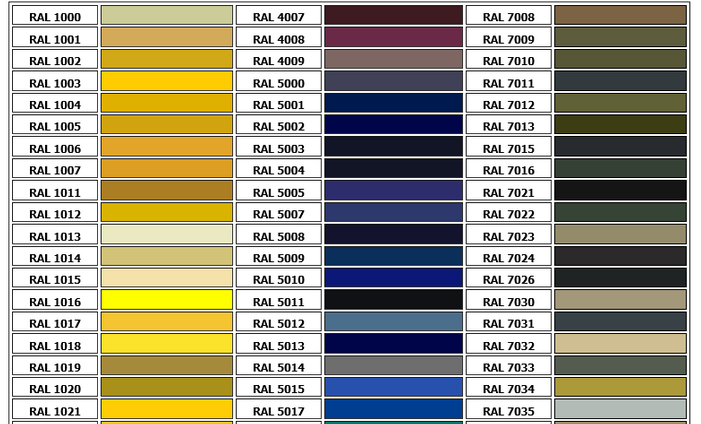 دفترچه RALL رنگ - آمیتیس